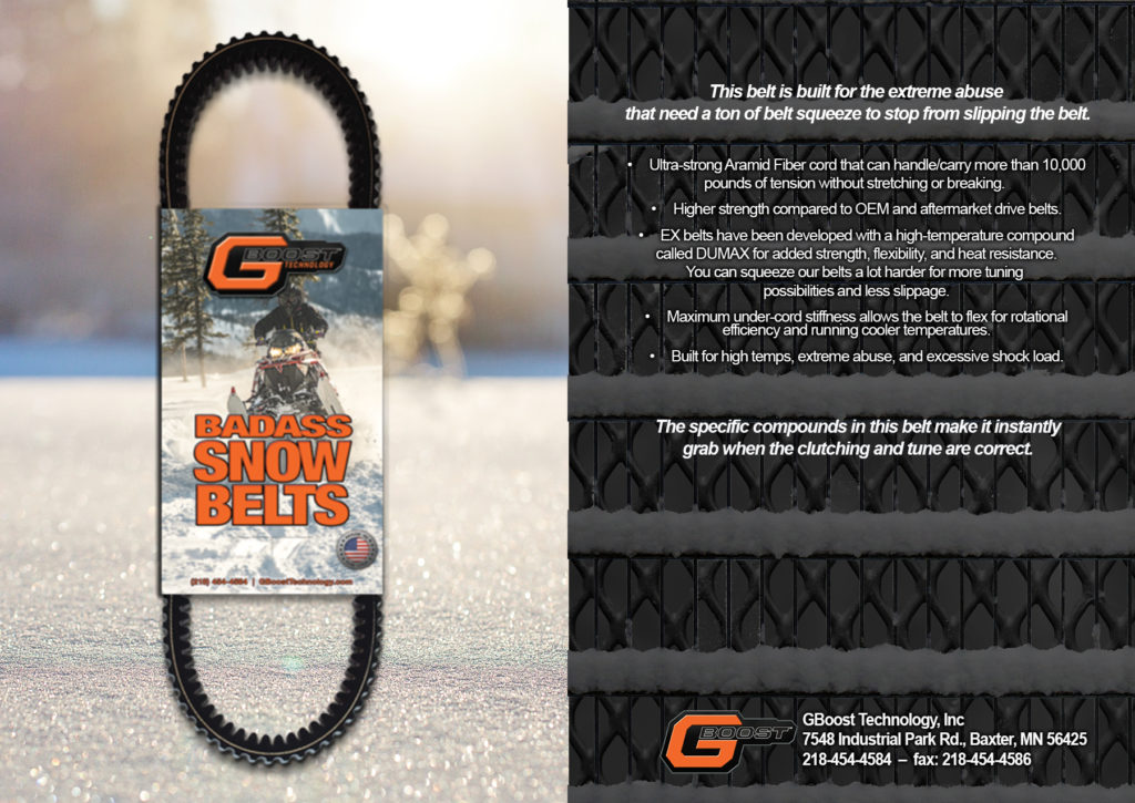 Polaris 800 Snowmobile Drive Belts - Gboost Technology